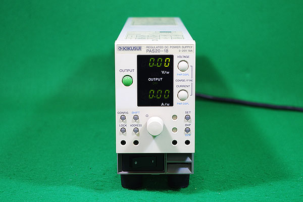 【測定器市場】直流安定化電源：PAS20-18、菊水電子工業 、管理番号：004-14-0119